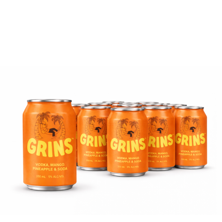 Buy Grins Mango & Pineapple Vodka (33CL) online: GMP